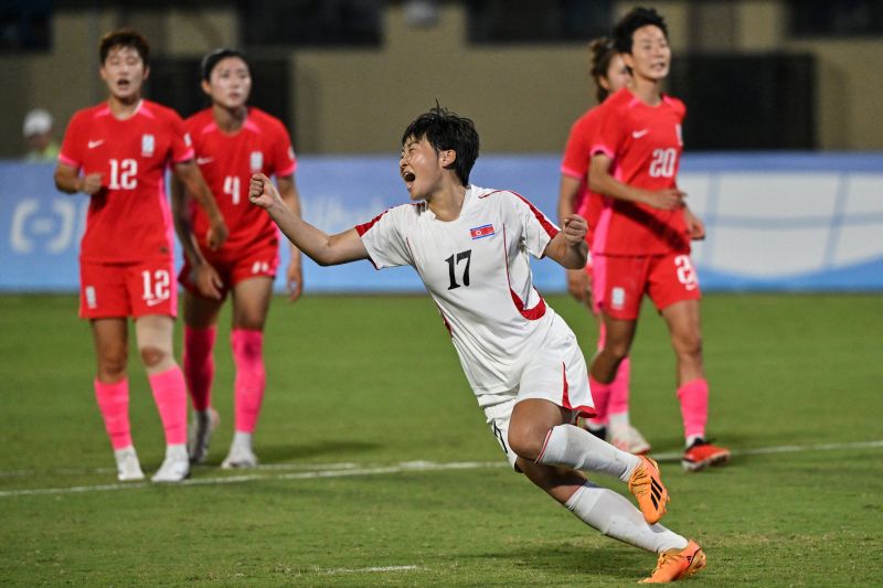 North Korea thrash South at Asian Games as rivalries take centre stage ...