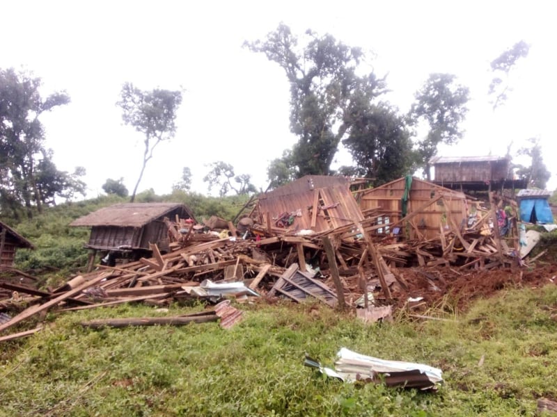 ကန်ပက်လက် လေကြောင်းတိုက်ခိုက်ခံရမှုအရပ် သား ၂ ဦးသေဆုံး၊လေကြောင်းအန္တရာယ်ဆက်လက်သတိပေး Bur