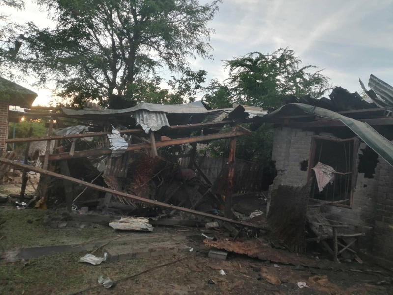 နွားထိုးကြီးမြို့နယ် ဝက်လူးကျေးရွာကို စစ်ကောင်စီက ၂ ရက်ဆက် လေကြောင်းမှ တိုက်ခိုက် Bur Mizzima Com