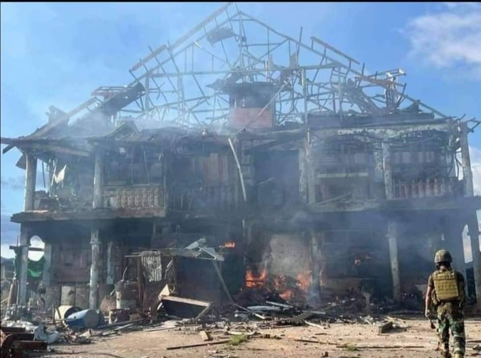 ထန်တလန်မြို့အတွင်း တိုက်ပွဲပြင်းထန်နေပြီး စစ်ကောင်စီတပ် လေကြောင်းမှ ဗုံးကြဲ Bur Mizzima Com