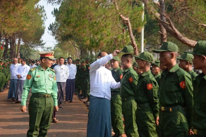ဧရာဝတီတိုင်းအတွင်း စစ်မှုထမ်းသင်တန်းများအတွက် အခြားဒေသမှအမျိုးသားမ