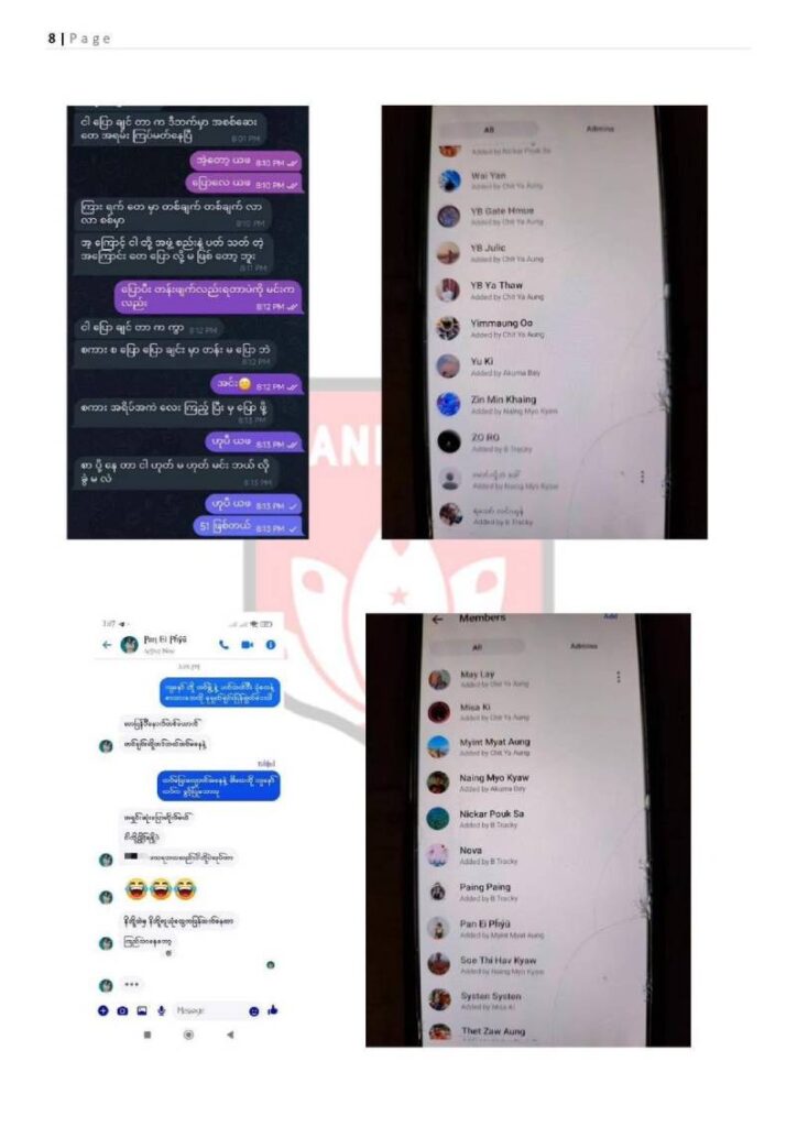 တပ်ဖွဲ့တွင်း အသွင်ယူ စိမ့်ဝင်နေသည့် သူလျှို ၇ ဦးကို MDY PDF ဖော်ထုတ် - BUR.MIZZIMA.COM